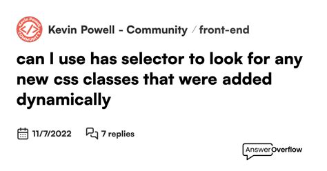 Can I Use Has Selector To Look For Any New Css Classes That Were Added