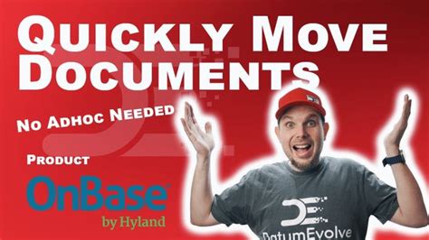 Snack Bytes Onbase Tips And Tricks On Linkedin Move A Bunch Of Documents