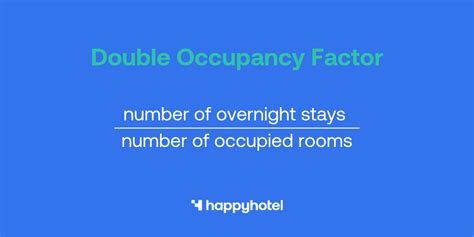 Double Occupancy Factor In The Hotel Industry Short Explanation