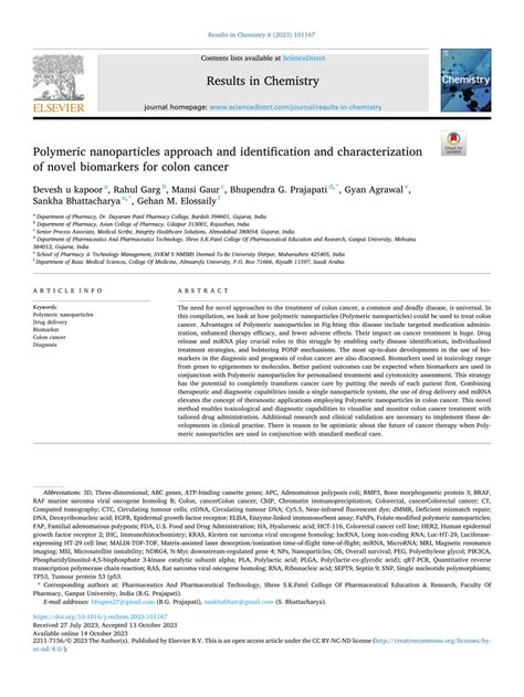 Pdf Polymeric Nanoparticles Approach And Identification And Characterization Of Novel