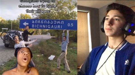 სოფელი ბიჩნიგაური Tiktok რეაქცია 1 Youtube