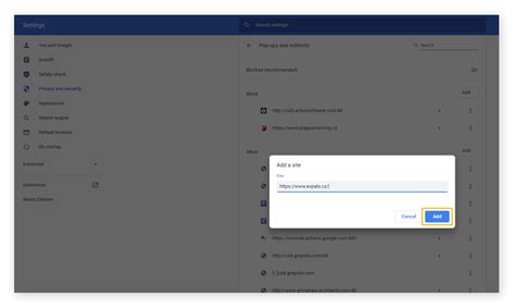 How To Block Or Allow Pop Ups In Chrome