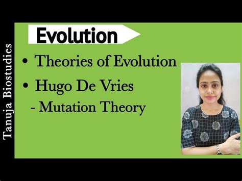 Hugo De Vries Mutation Theory