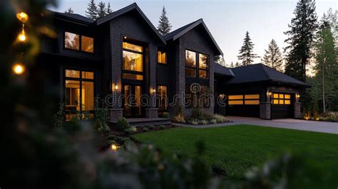 Stunning Large Two Story House With Modern Architecture Surrounded By
