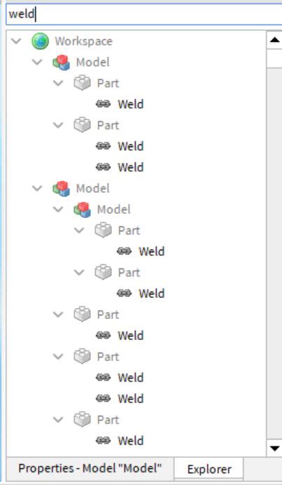 Part With Weld Problem Building Support Developer Forum Roblox