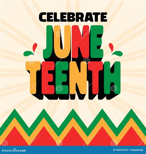 Celebrate Juneteenth With Bright Colorful Posters Featuring Abstract
