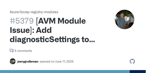 Avm Module Issue Add Diagnosticsettings To Container App Module · Issue 5379 · Azurebicep