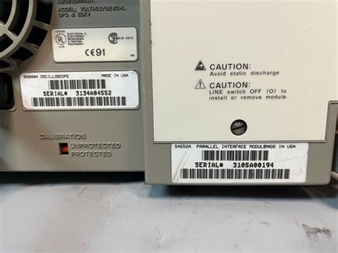 Hp 54600a Oscilloscope With 54658a Rs 232 Measurement Storage Module