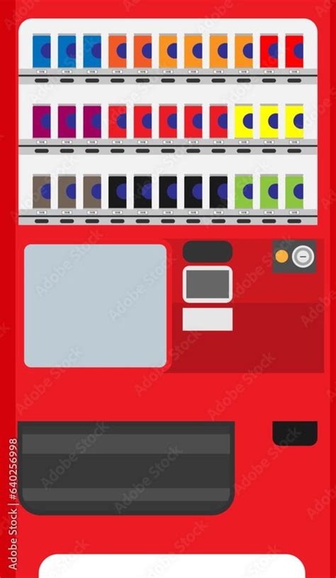 한국 자판기 벡터 일러스트