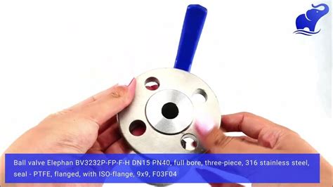 Overview Of Elephant Bv3232p Fp F H Ball Valve Dn15 Pn40 Youtube