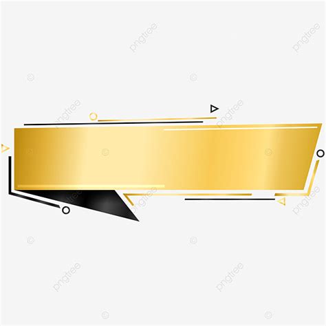 Shapes Text Box Vector Hd Images Text Box Golden Black Abstract Shape
