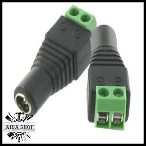 Jack Konektor Penyambung Sambungan Kabel Ac Dc Female Conektor Cable Soket Converter To Male