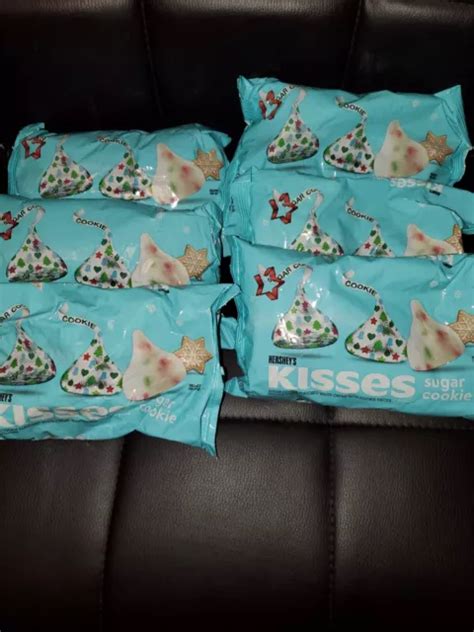 Hersheys Kisses Sugar Cookie 6 Bags White Creme Chocolate Candy 9 Oz Each £2412 Picclick Uk