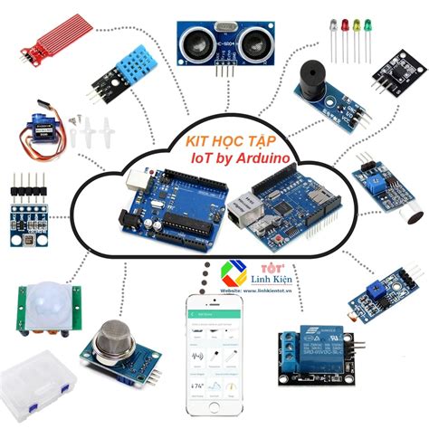 Bộ Kit Học Tập Iot Sử Dụng Board Arduino Uno R3 Và Shield Ethernet W51