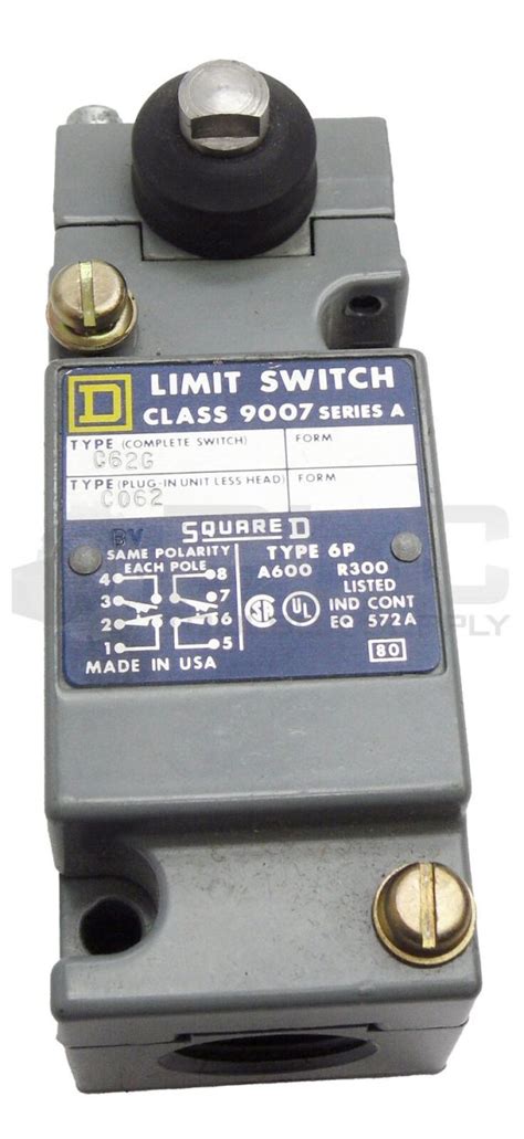 SQUARE D C G A LIMIT SWITCH PLC Toolbox Supply