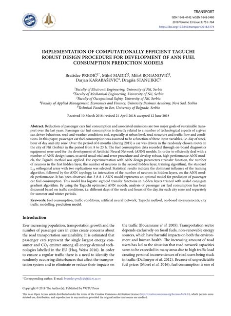 Pdf Implementation Of Computationally Efficient Taguchi Robust Design