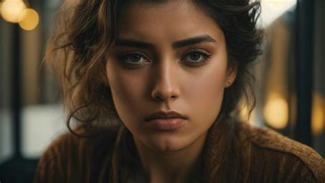 Premium Ai Image Sad Women Face