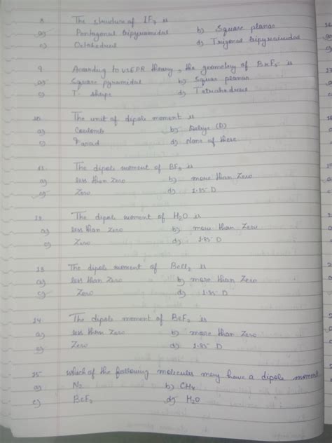 The Structure Of If7 Is A Pentagonal Bipyramidal B Square Planar C Oct