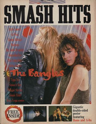 The Bangles On Smash Hits Magazine Cover 1986 Madonna George Michael