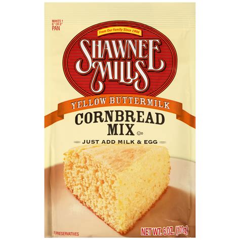 Shawnee Mills® Yellow Buttermilk Cornbread Mix 6 Ounce