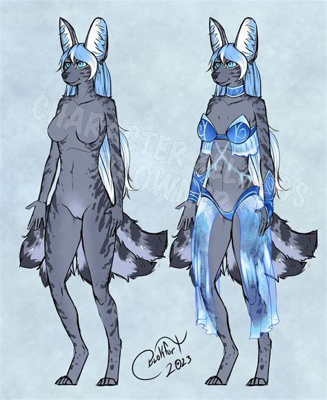 Rule 34 2023 Anthro Blokfort Blue Eyes Blue Hair Breasts Clothed
