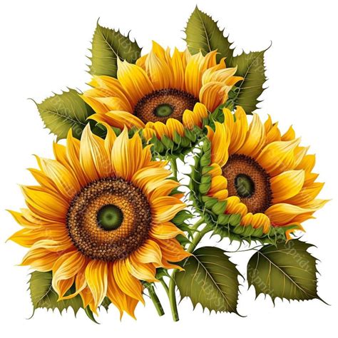 Creative Sunflower Clip Art Bright Graphics For Every Design Need