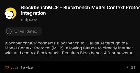 Blockbenchmcp Blockbench Model Con · Lobehub