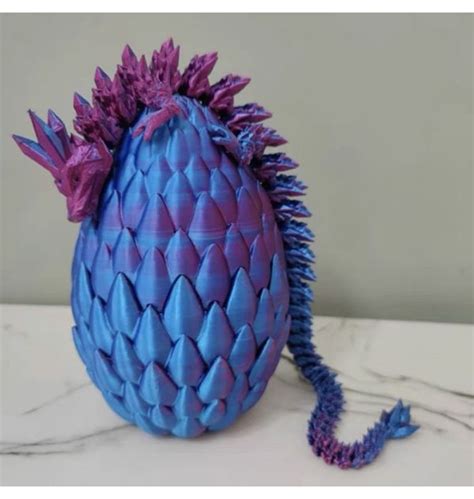 3d 프린트 드래곤 에그 전체 관절 피젯 장난감 홈 오피스 회전식 이상적인 선물 티몬