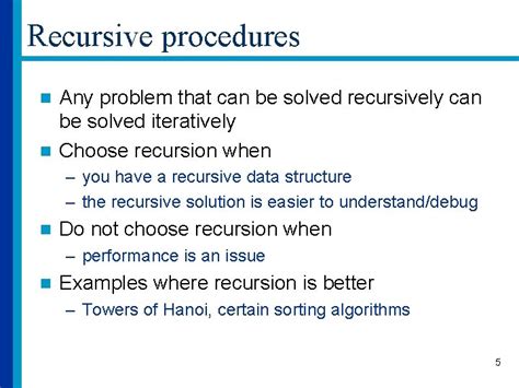 Recursive Algorithms N Recursive Solution Solve A Smaller