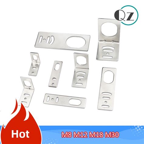 Proximity Switch Bracket M8 M12 M18 M30 L Type Sensor Photoelectric Switch Bracket Mounting