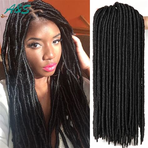 Faux Locs Braiding Hair Extensions Crochet Faux Locs Ombre Kanekalon