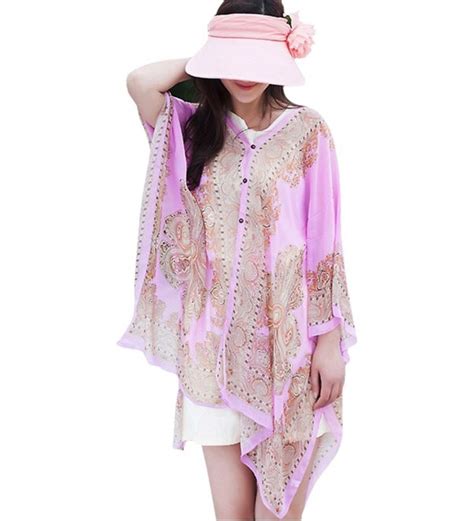 Beachwear Shawl Scarf Swim Beach Cover Up Women Boho Chiffon Kimono