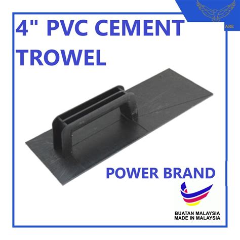High Quality Power 4 Pvc Cement Plastering Trowel Plaster Ketam Hitam Papan Plaster Gosok Simen
