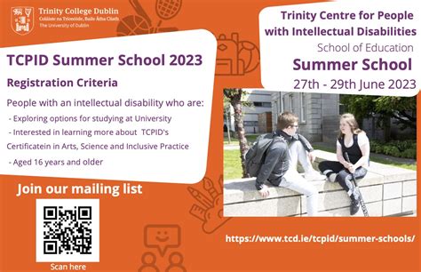 Tcpid Summer School Tcpid Trinity College Dublin