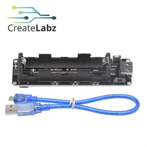 Wemos Esp32 18650 Lithium Battery Expansion Board V3 With Cable Createlabz Store