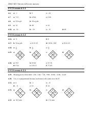 Unit 3 HW Answers Pdf CPM UNIT 3 Review Preview Answers CC2 Lesson 4 1 1 4 6 A 1 B 9 C