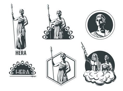 Hera Mitología Griega Dibujo