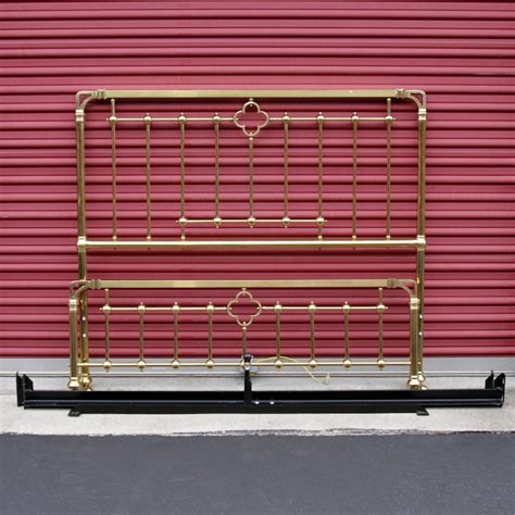 Queen Size Brass Bed Frame Ebth