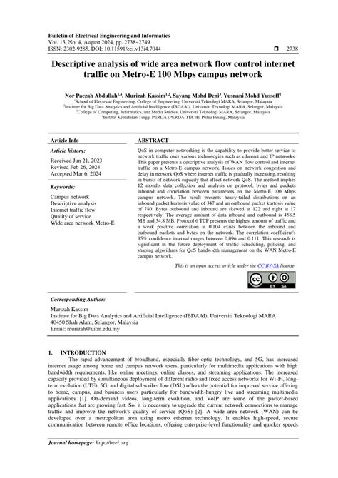 pdf descriptive analysis of wide area network flow control internet
