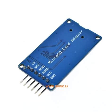 Micro Sd Tf Card Reader Module With Spi Interface Duinolk The