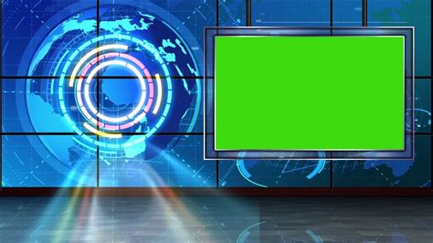 News Tv Studio Set Virtual Green Screen Background Loop Baitgdkg Artofit