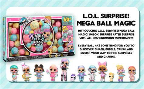 L O L Surprise Mega Ball Magic 12 Collectible Dolls 60 Surprises