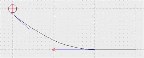 LibreCAD User Drawing A Tightening Curve Between A Line And A Circle