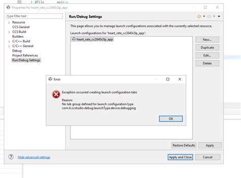 CCS LAUNCHXL CC R Importing SIMPLELINK CC R SDK BLE EXAMPLE PACK Projects To