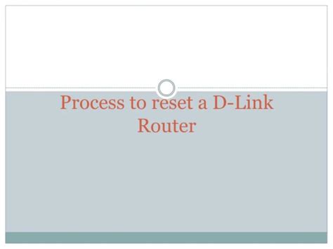 PPT Setup Configuration And Connection Guide For D Link Router PowerPoint Presentation ID