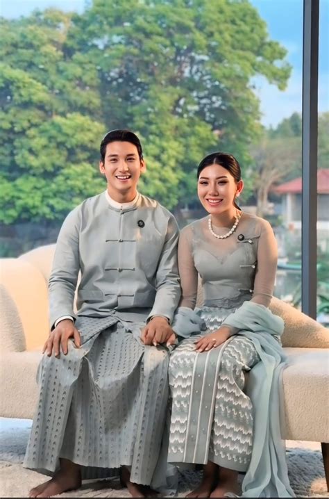 Myanmar Dress ပိုင်တံခွန်ရဲ့ စေ့စပ်မင်္ဂလာပွဲ 📷crd