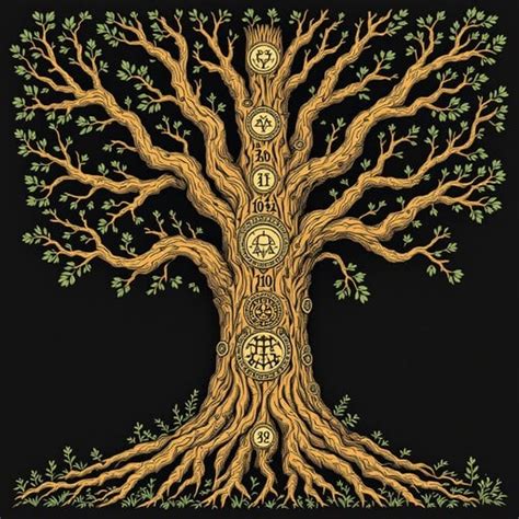 Free Celtic Tree Timeline Photo Celtic Tree Woodcut Download At