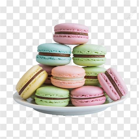 투명 배경에 파스텔 마카롱 스택 파스텔 마카롱 스택 흰색 배경 디저트 다채로운 프랑스 마카롱 Png 일러스트 및 이미지 에