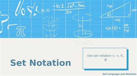 Set Notation Full Lesson With Differentiated Resources Teaching Resources