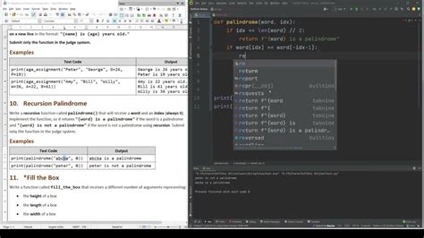 Softuni Advanced 09 Recursion Palindrome Functions Advanced